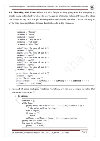 Module 2-Lists,Tuple and Dictionary Final by Dr.SV (1).pdf