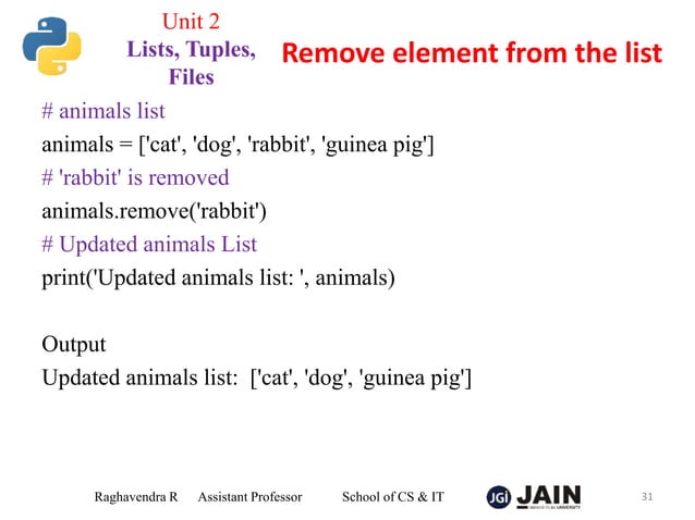 Module 2 - Lists, Tuples, Files.pptx