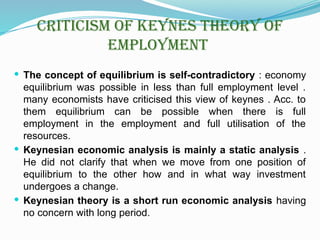 keynesian theory of employment and macro econoomics | PPT
