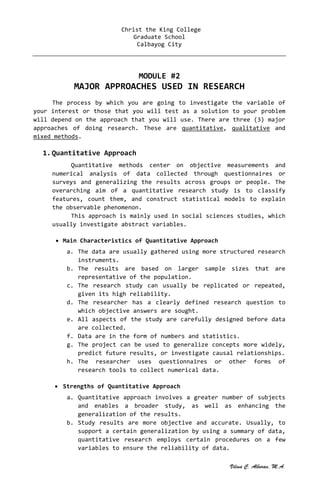 MODULE 2 - MAJOR APPROACHES USED IN RESEARCH.docx.pdf