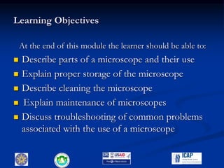 Module 2-Microscopy Parts, care and handling.ppt
