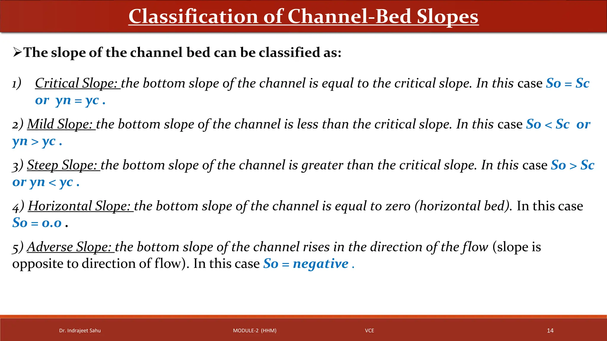 Module 2- Non Uniform Flow in Open Channels (HHM).pptx
