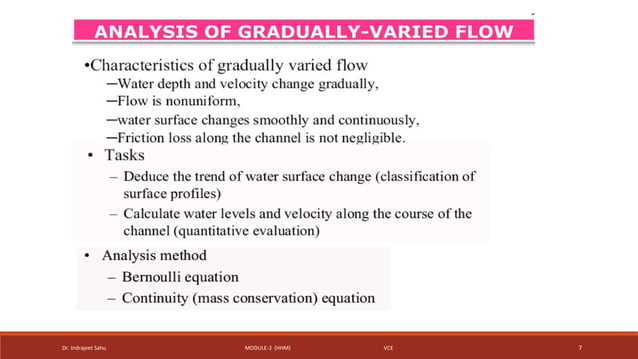 Module 2- Non Uniform Flow in Open Channels (HHM).pptx