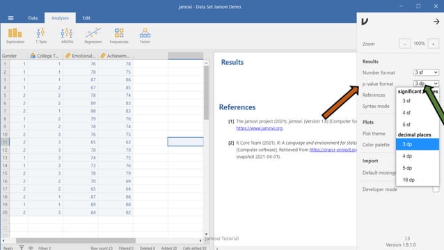 Module 2 - Open jamovi and Overview the menu bars | PDF | Computer ...