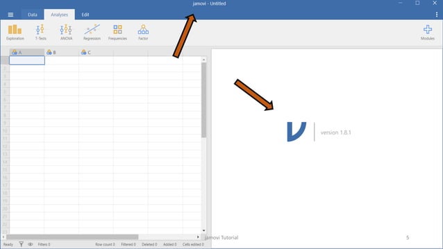 Module 2 - Open jamovi and Overview the menu bars | PDF | Computer ...