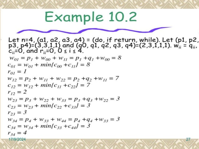 Module2-OptimalBST Module2-OptimalBS.ppt