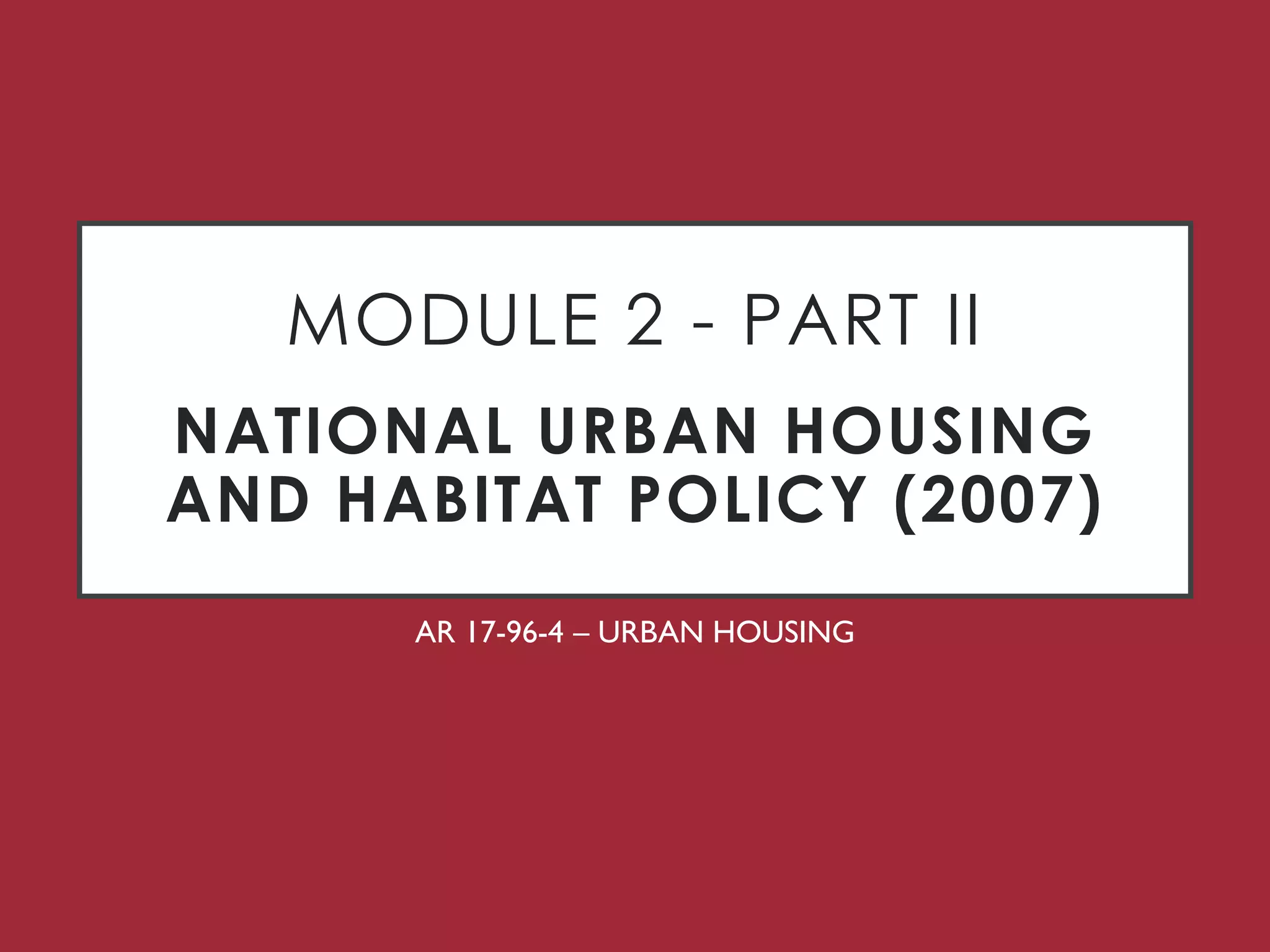 National Urban Housing and Habitat Policy 2007.pdf