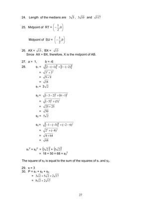 Module 2 plane coordinate geometry | PDF