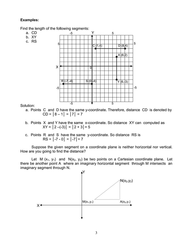 Module 2 plane coordinate geometry | PDF