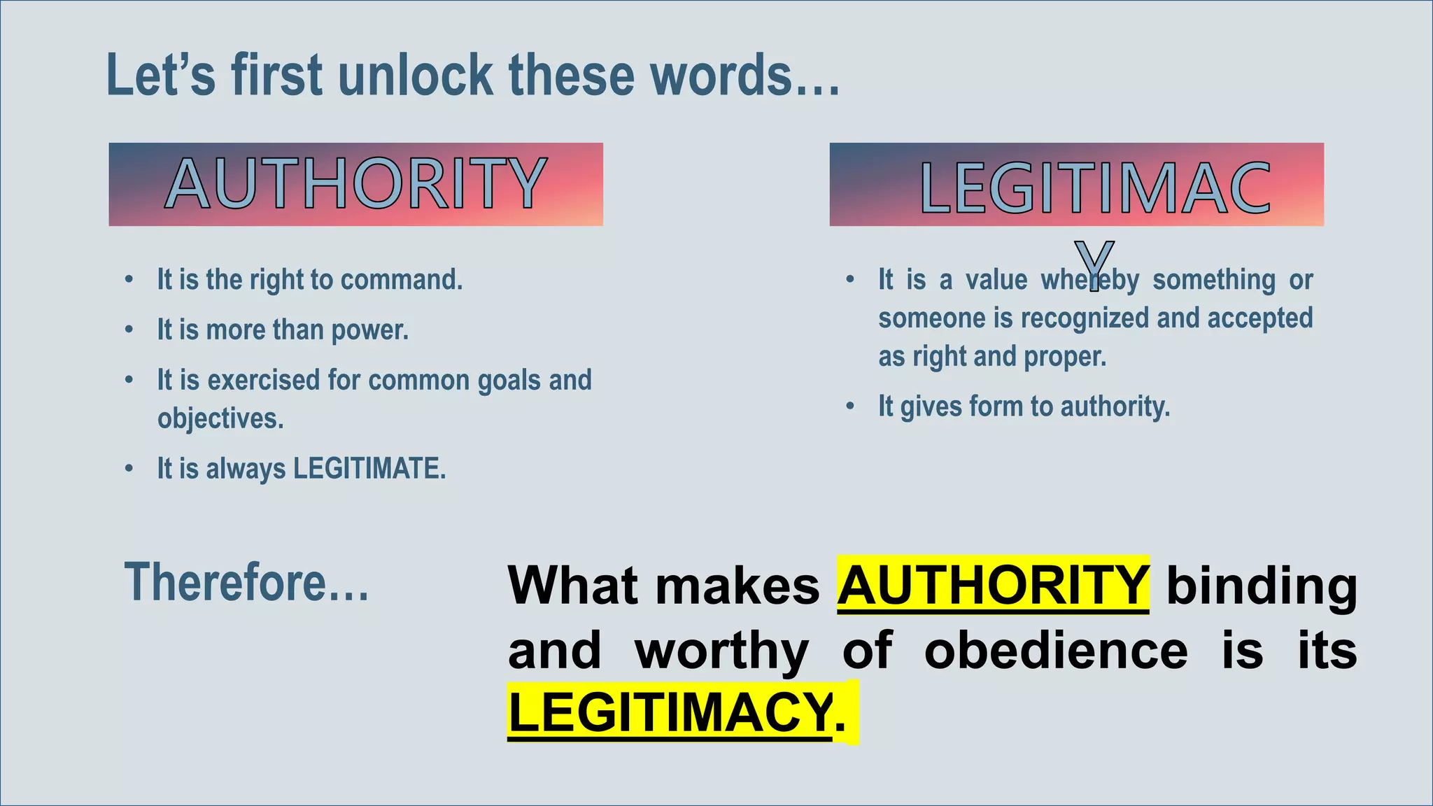 Module 2 - Political Organization and Authority and Legitimacy.pptx
