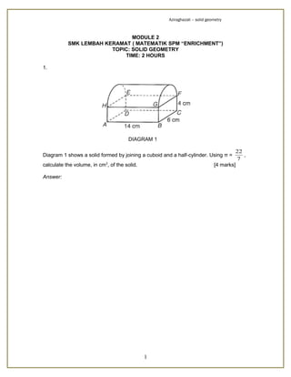 Module 2 solid geometry | DOC | Physics | Science