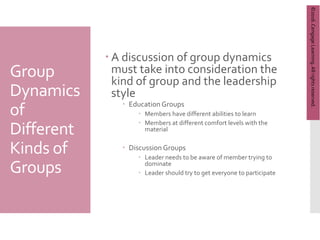 Module 2 stages of groups-groups process-therapeutic forces | PPTX