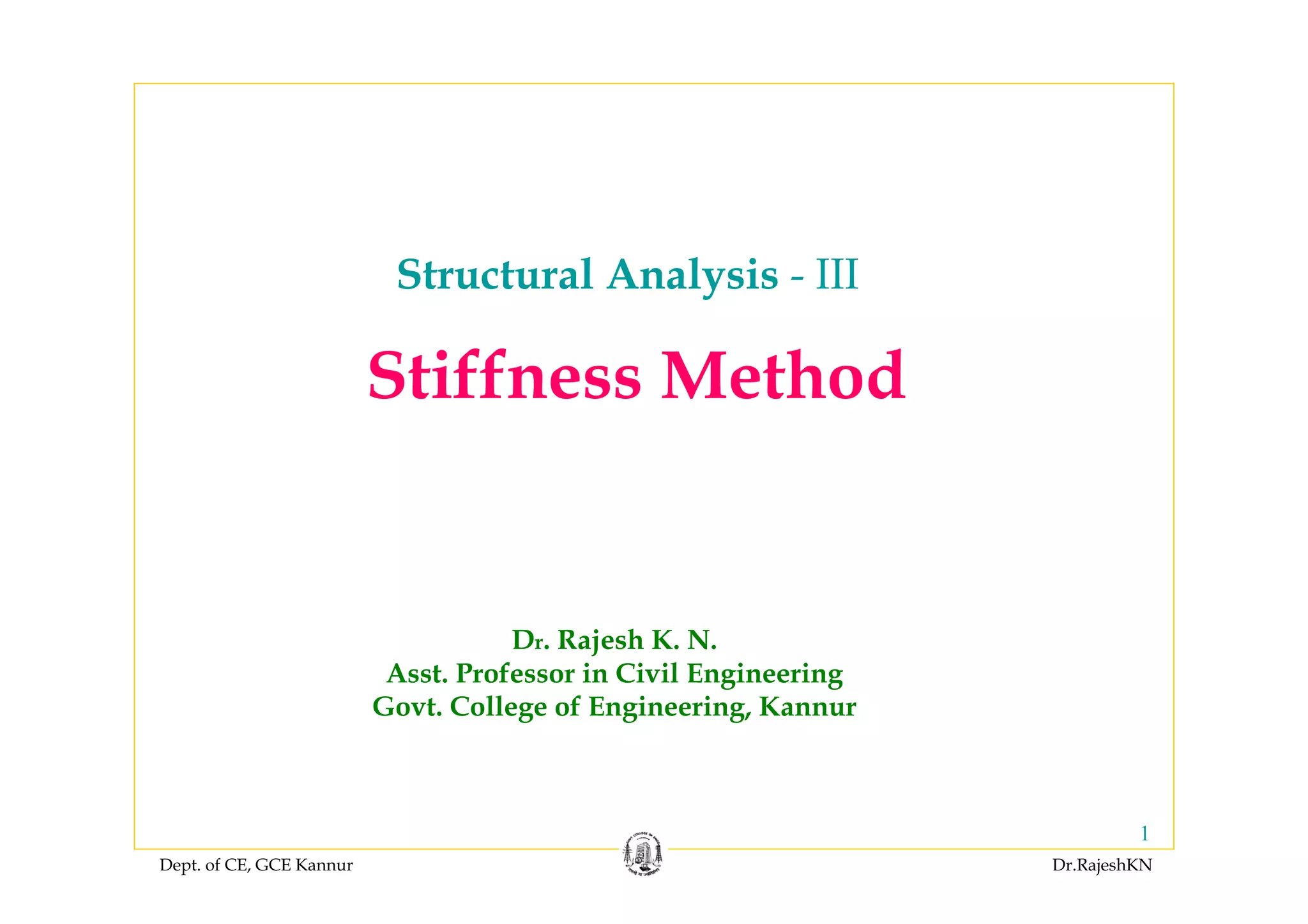 Module2 stiffness- rajesh sir | PPT