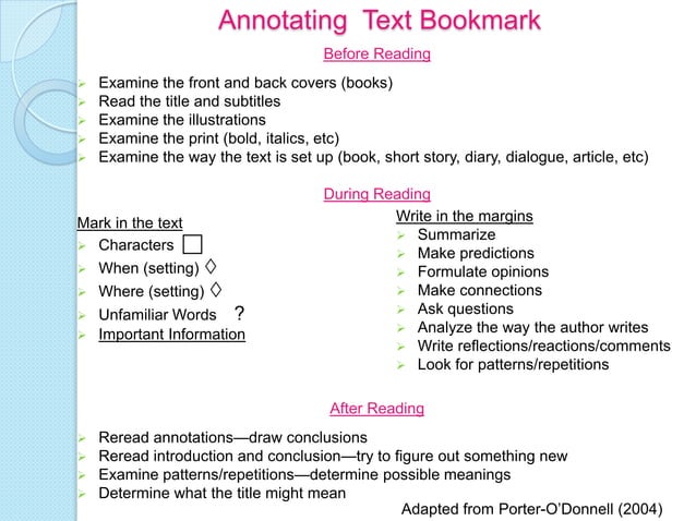 Annotating Text: A Powerful Reading Tool | PPTX