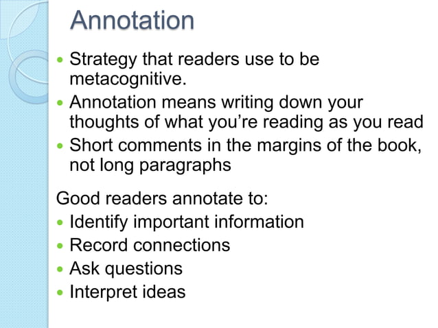 Annotating Text: A Powerful Reading Tool | PPTX
