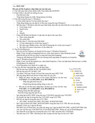 Module 2 : Sử Dụng Máy Tính Cơ Bản | PDF