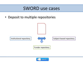 Module 2 - SWORD Use Cases | PPTX
