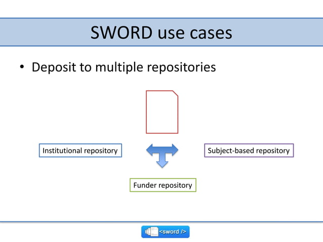 Module 2 - SWORD Use Cases | PPT