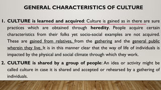 MODULE 2 -The Concept, aspects and changes inof cultures, society and ...