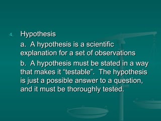 Module 2 the scientific method | PPT