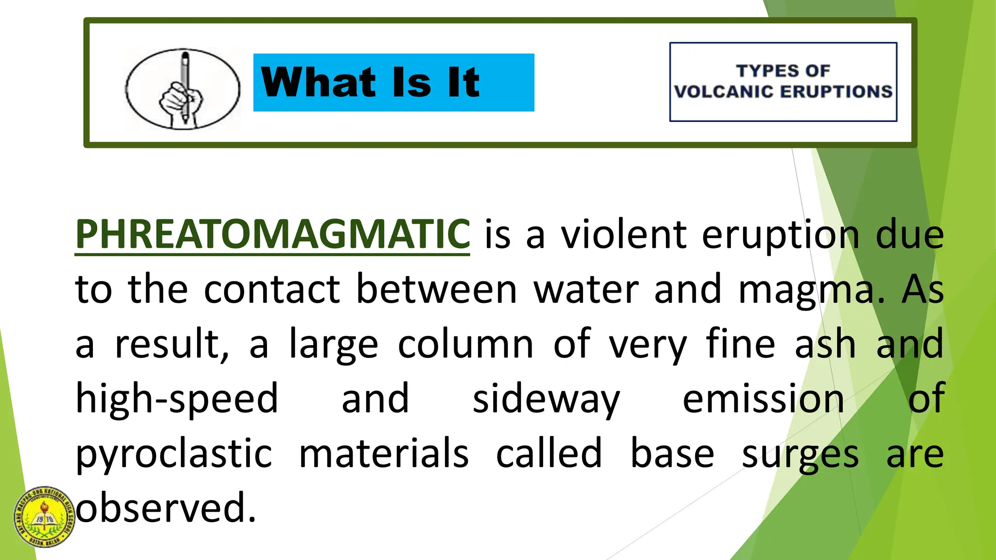 MODULE 2- VOLCANIC ERUPTIONS & ITS CHARACTERISTICS.pptx | Geology | Science