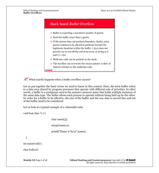 Module 20 (buffer overflows) | PDF | Programming Languages | Computing