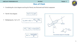 Aircraft performance rate of climb and descend | PPTX