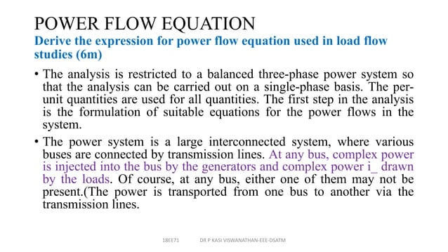 module 2_1.pdf load flow analysis ,PSA-2 | PPT