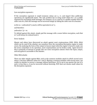Module 21 (cryptography) | PDF