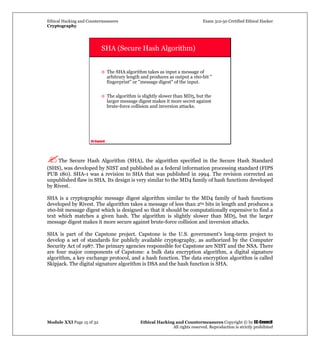 Module 21 (cryptography) | PDF