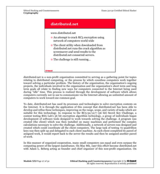 Module 21 (cryptography) | PDF