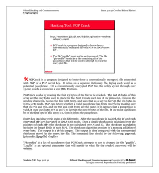 Module 21 (cryptography) | PDF