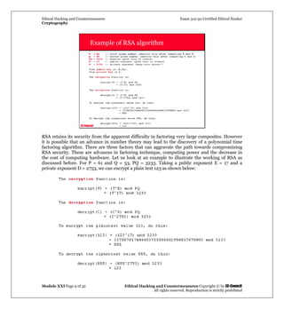 Module 21 (cryptography) | PDF