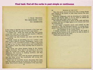 Module 21 past simplecontinuous | PPT