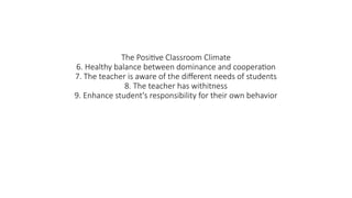 Module 23: The Classroom Climate (Facilitating in Learning) | PPTX