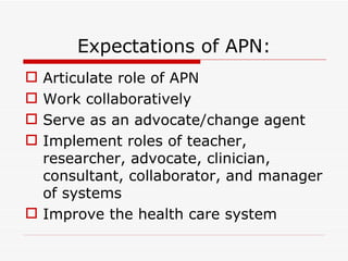 Accountability and the Advanced Practice Nurse | PPT | Healthcare ...