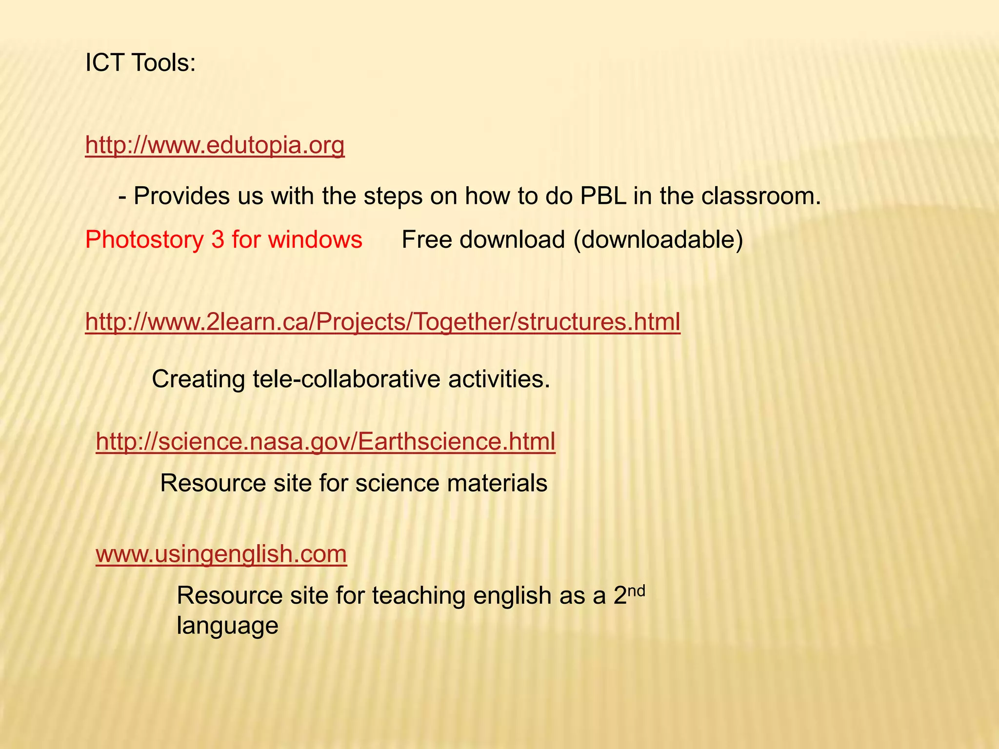 PROJECT BASED-LEARNING (PBL) | PPTX