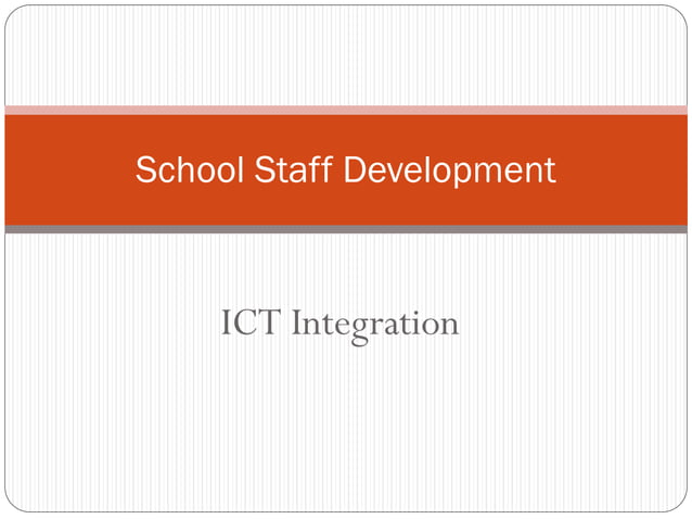 Staff ICT Professional Development Training | PPTX