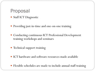 Staff ICT Professional Development Training | PPTX