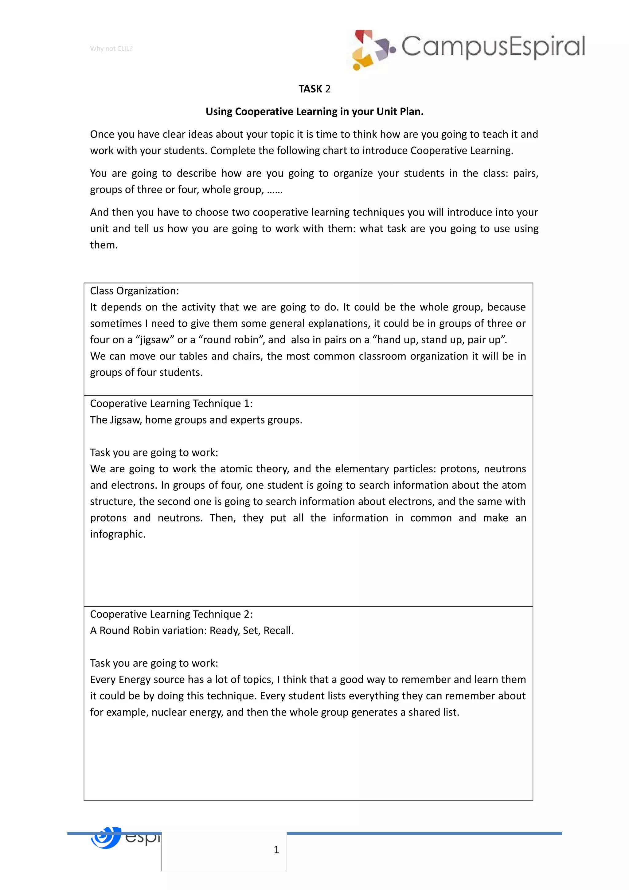 Module 2 activity cooperative learning | PDF | Chemistry | Science