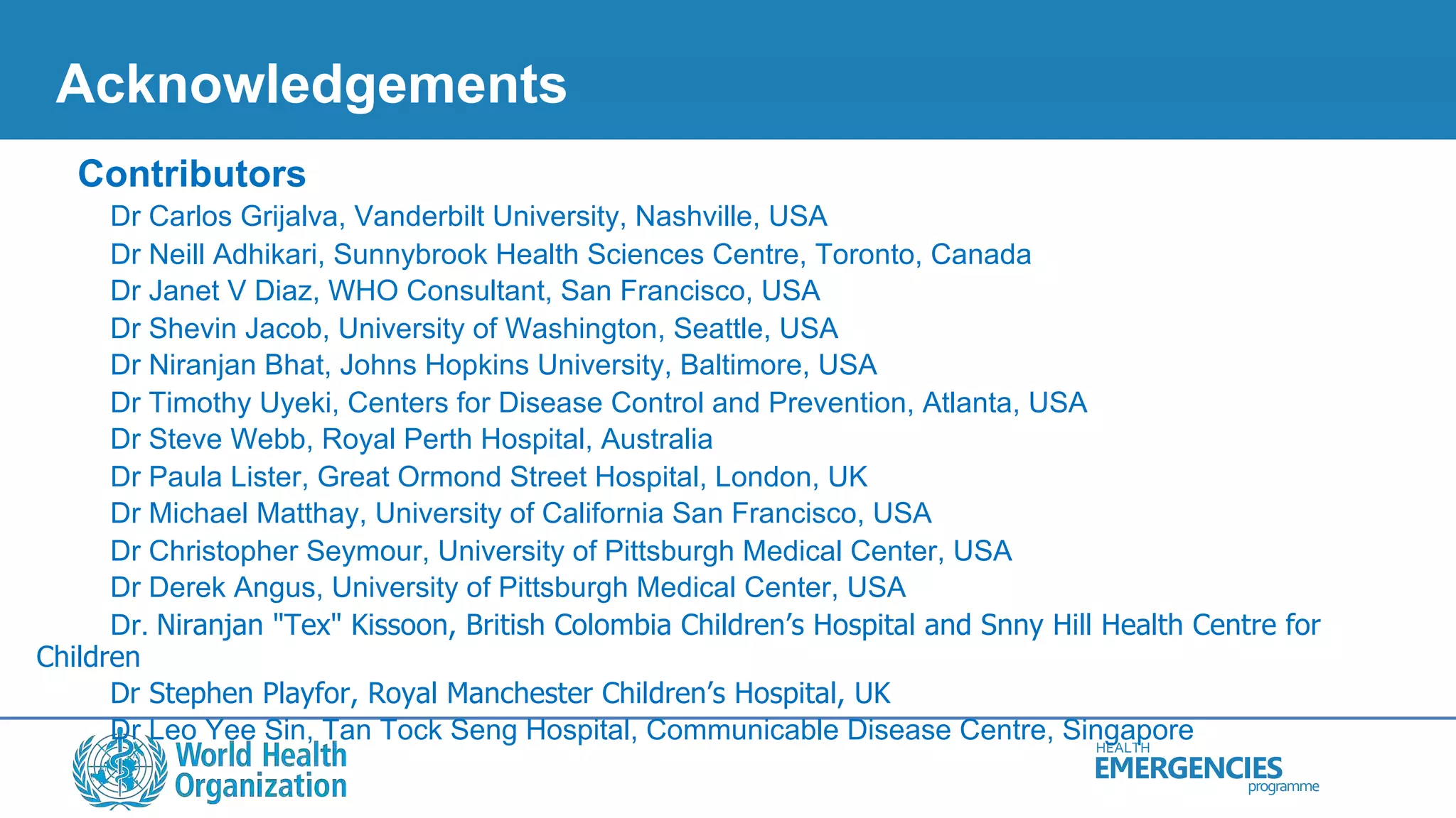 SARI CRITICAL CARE TRAINING CLINICAL SYNDROMES | PDF
