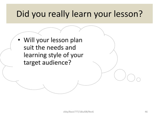 Module 2a lesson plan basic instructional skills | PDF