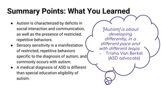 Module 2 autism spectrum disorder defined | PPTX
