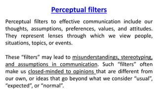 MODULE 2 BARRIERS IN COMMUNICATION PROCESS pptx | PPTX
