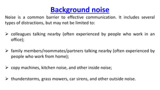 MODULE 2 BARRIERS IN COMMUNICATION PROCESS pptx | PPTX
