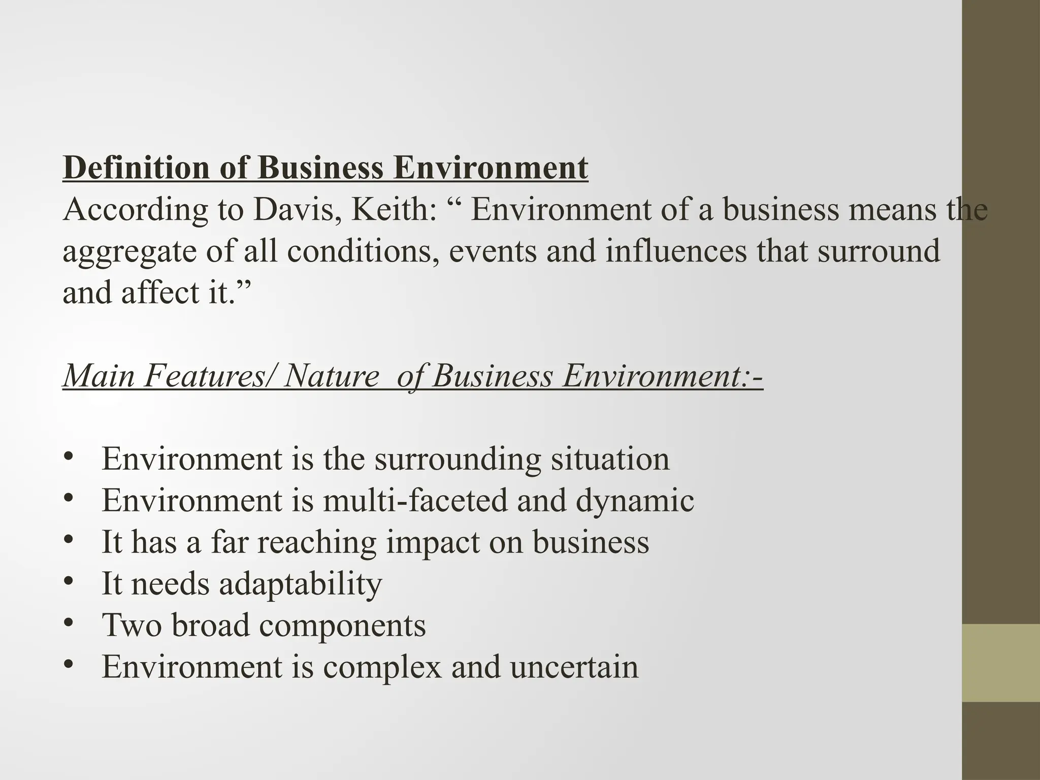 Business Environment and its importance. | PPTX