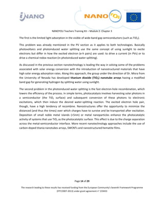 Application of nanotechnologies: energy | PDF