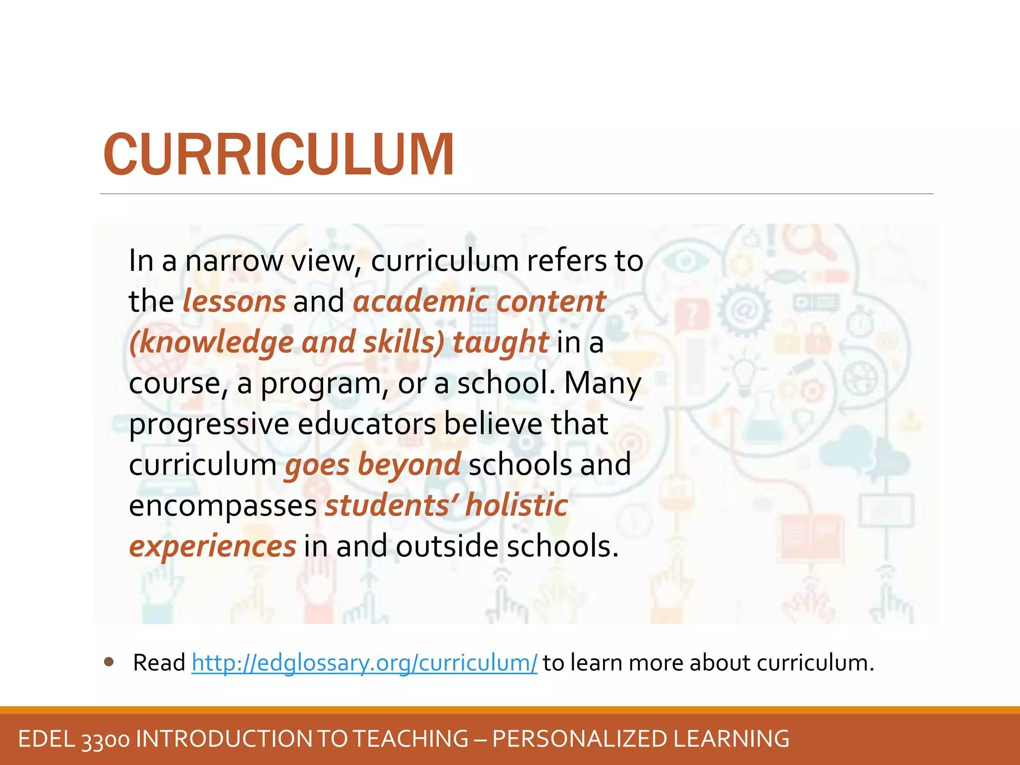 EDBL 3300 - Module 2: Cirriculum | PPTX