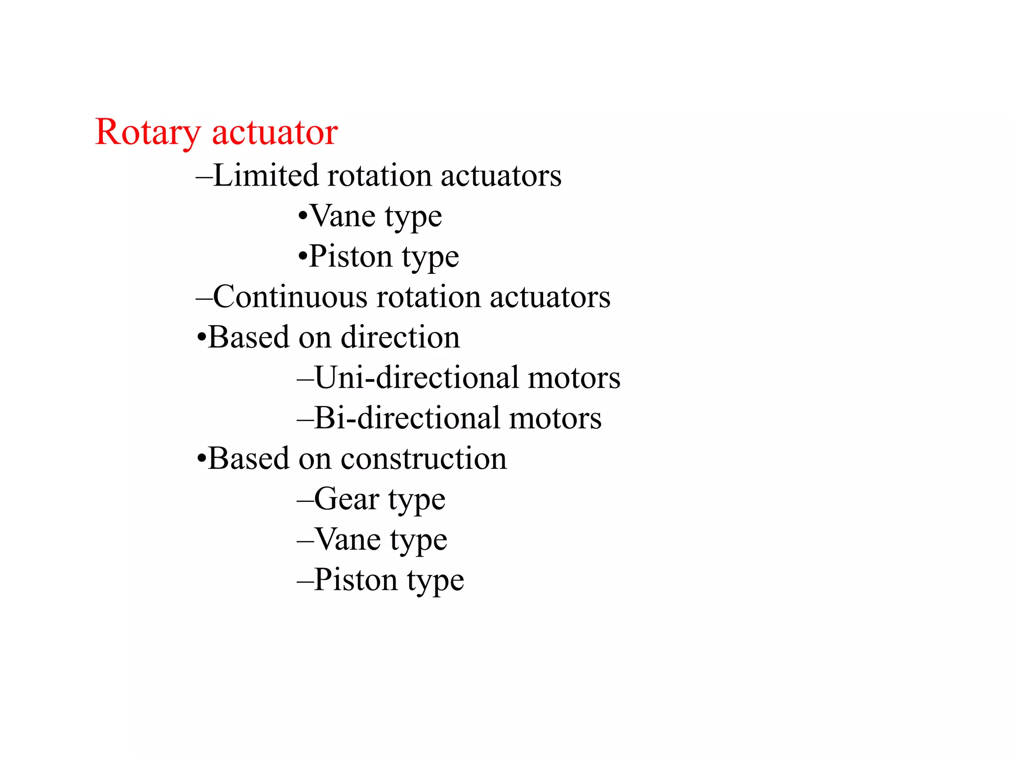 Module 2 Hydraulic Actuators and Motors | PPT