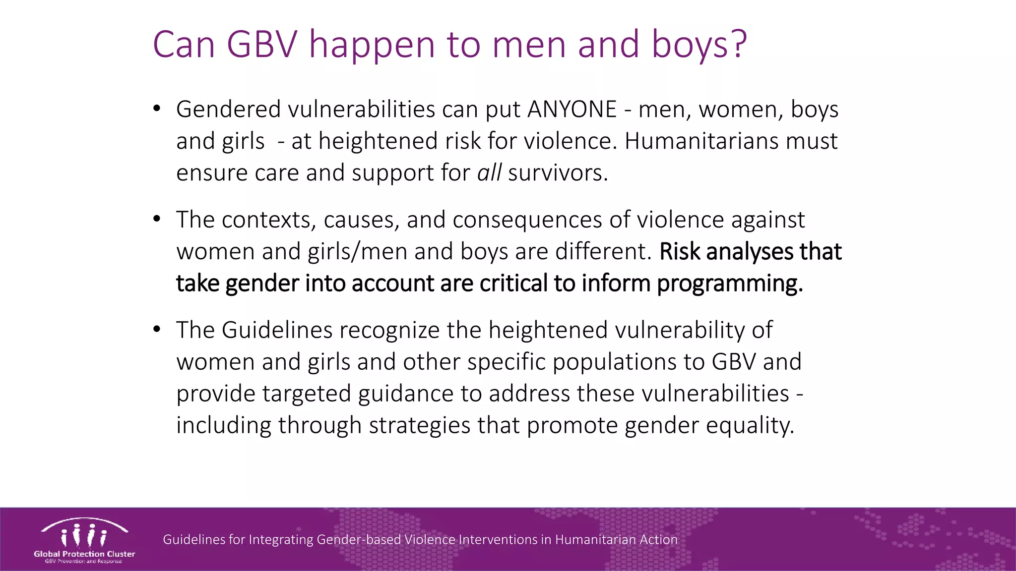 Module 2: Defining Gender-based Violence (GBV) | PPTX